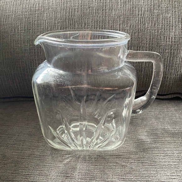 Vintage | Dining | Vtg Mid Century Federal Glass Pitcher W Sunburst ...